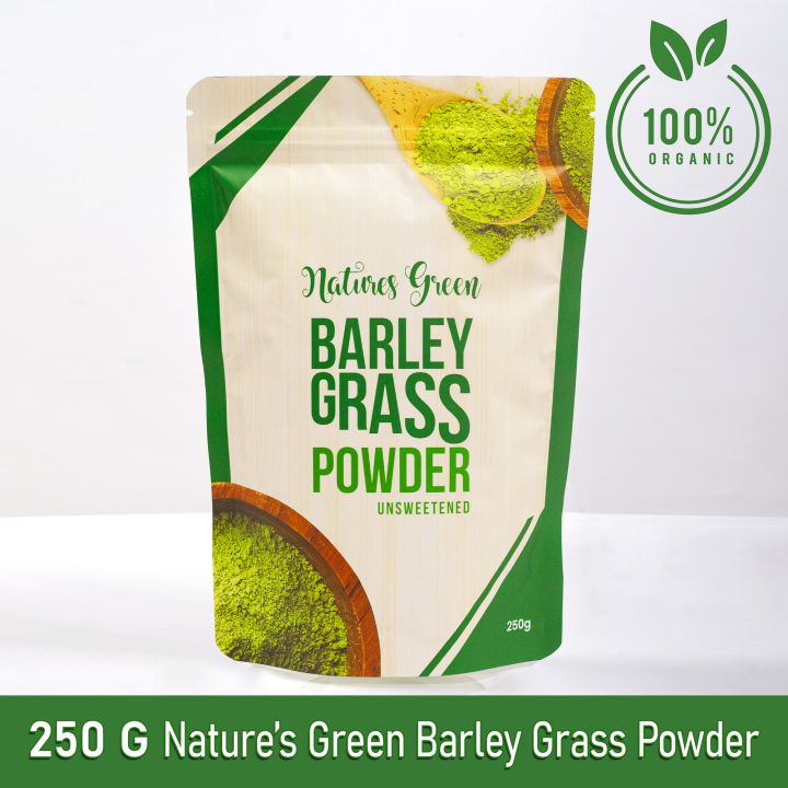 Nature's Green Unsweetened Premium Organic Barley Grass Powder (250g ...