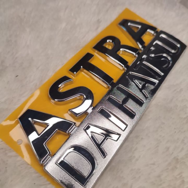 Emblem Tulisan Astra Daihatsu Ayla Dan Sigra Chrome | Lazada Indonesia