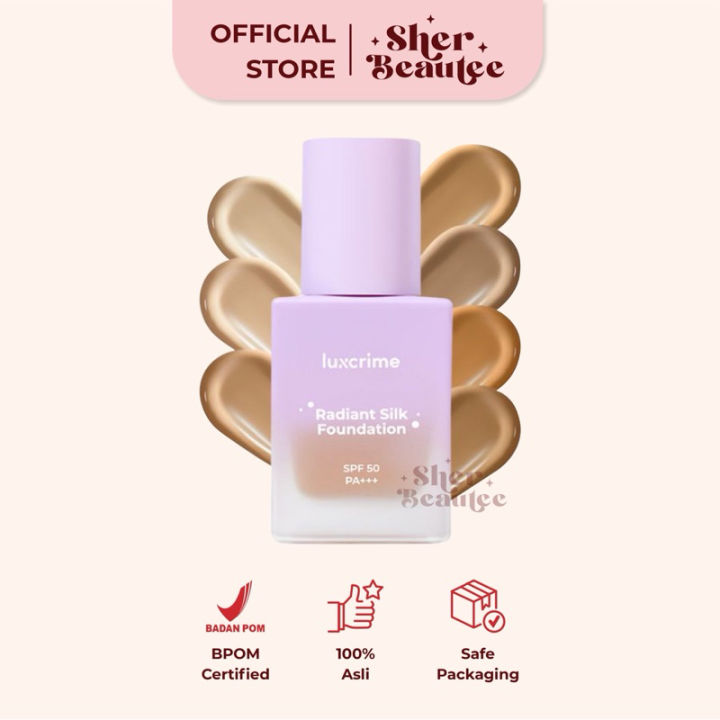Luxcrime Radiant Silk Foundation SPF 50 PA+++ | Lazada Indonesia