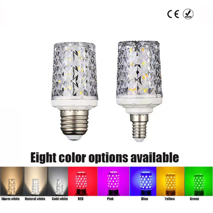 LED light bulb corn super bright red blue yellow green pink multi-color ...