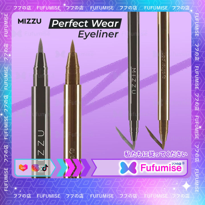 MIZZU Perfect Wear Eyeliner Pen Black Brown 2ml | eye liner mizu spidol ...