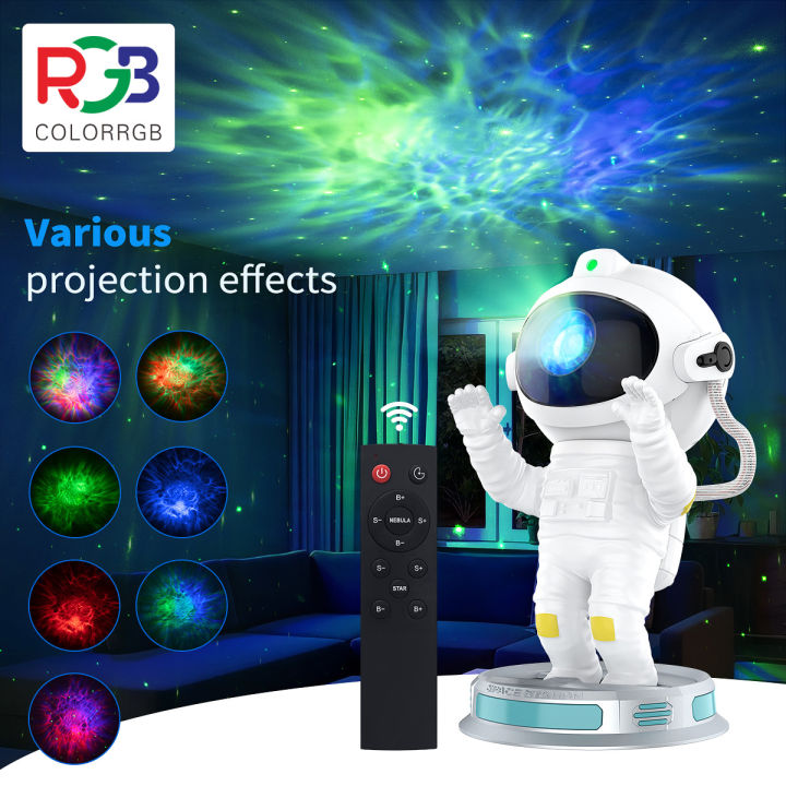 Astronaut Galaxy projector USB Starry project Home Remote Night Light ...