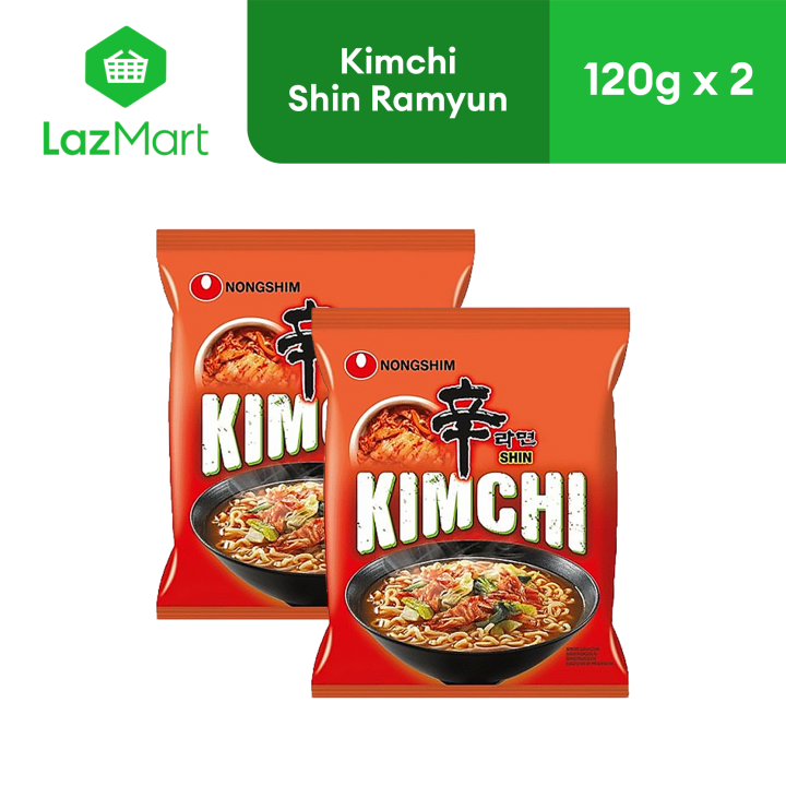 Nongshim Shin Ramyun Pouch- Kimchi 120g - Pack of 2 | Lazada PH