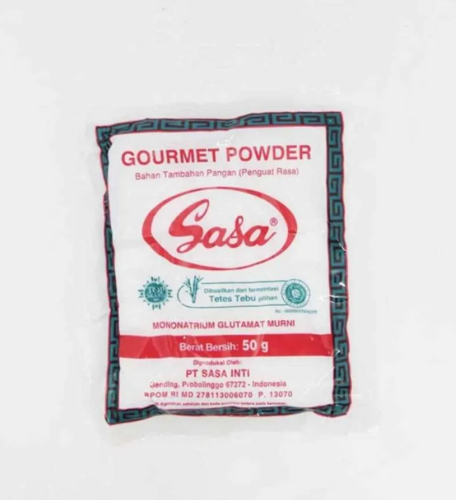 SASA 50 gr Penyedap Rasa Makanan Sachet Micin Vetsin MSG Gurih | Lazada ...