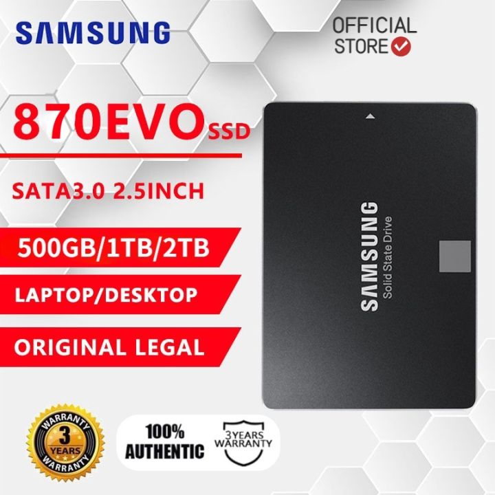 Samsung SSD 870 EVO 500GB 1TB 2TB internal SSD hard drive SATA3 2.5 ...