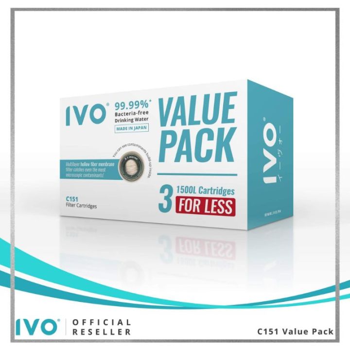IVO Filter Cartridge C151 VALUE PACK ( Refill / Replacement) | Lazada PH