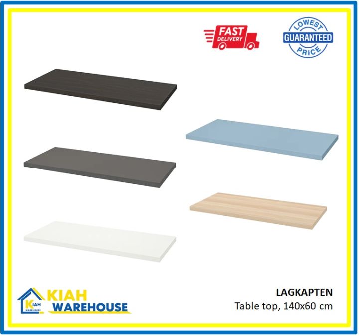 LAGKAPTEN New LINNMON Table Top 140x60cm Bahagian Atas Meja Papan Meja ...