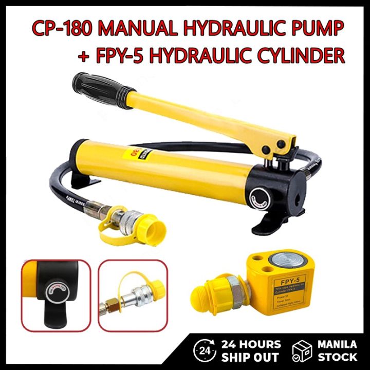 【Shipping Free Subsidy】5T Ultra-thin Hydraulic Jack Power Kit with CP ...