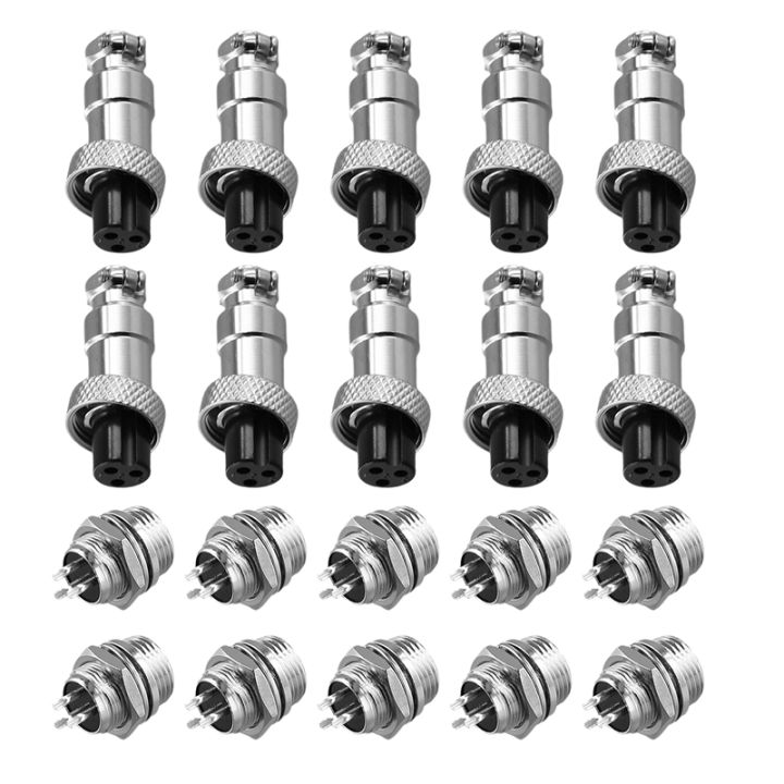 10set M12 12mm Aviation Connector Male + Female Circular Air Socket ...