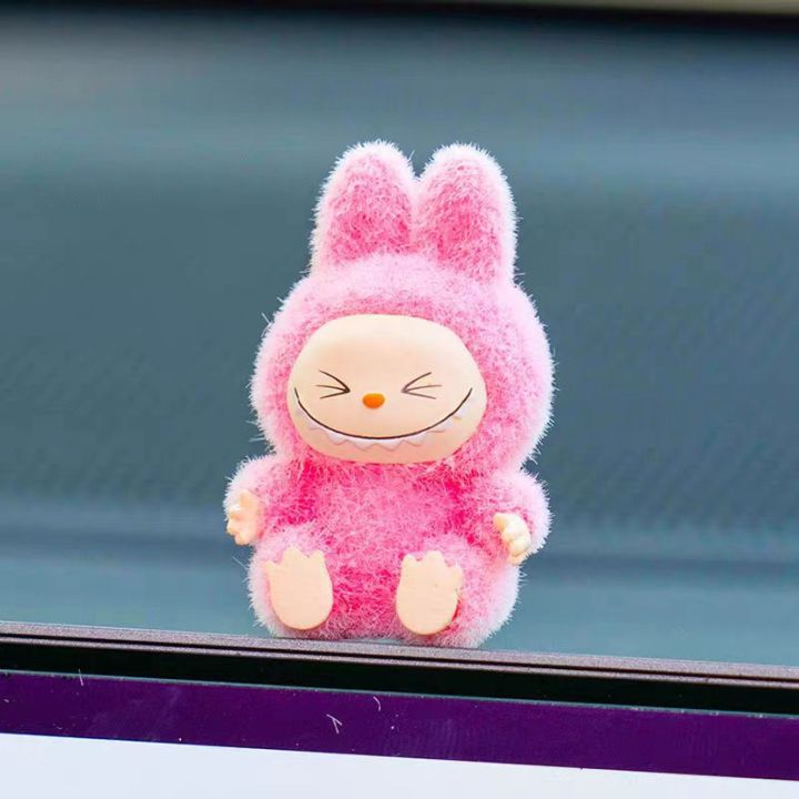 MIni LABUBU V1 Action Figure Plush toys Car ornaments（NO Pop Mart ...