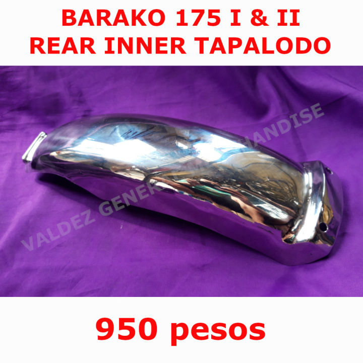 Kawasaki Barako 175, Barako I & II, Rear INNER Tapalodo , Stainless ...