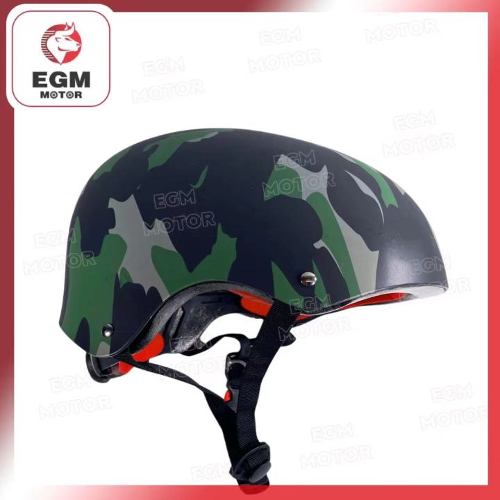 [EGM MOTOR] MOTORCYCLE BIKE HELMO NUTSHELL HELMET ADJUSTABLE | Lazada PH