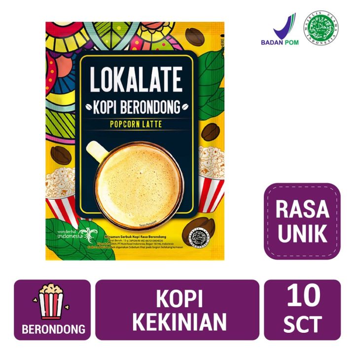 Lokalate Kopi Berondong - Popcorn Latte 10 Sachet | Lazada Indonesia