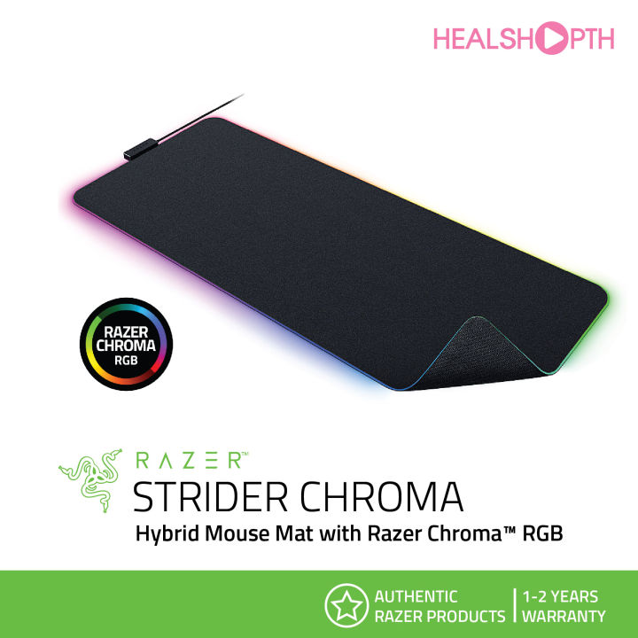 แผ่นรองเมาส์ Razer Strider Chroma 900x370x4 - Hybrid Mouse Mat with ...