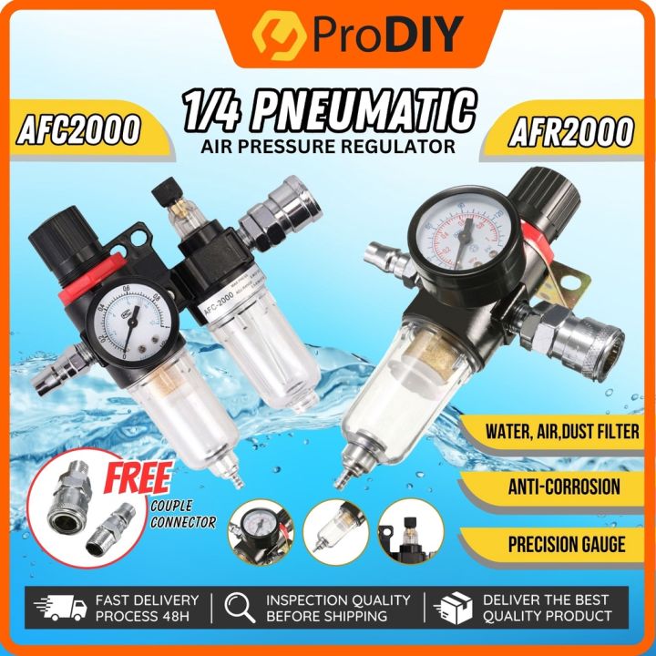 AFR2000 / AFC2000 1/4 inch Pneumatic Air Pressure Regulator Water with ...