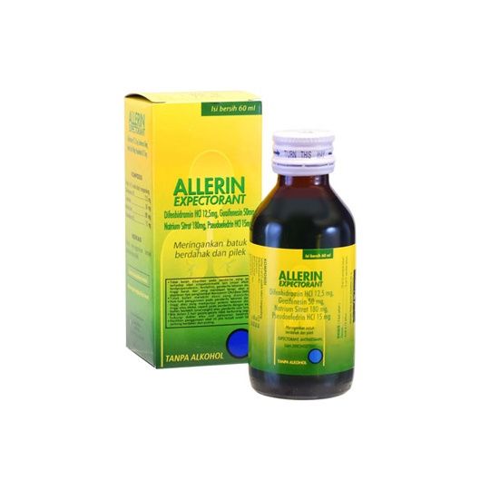 ALLERIN SYR 60ML/ OBAT BATUK ALERGI 60ML DEWASA/ ALERIN SIRUP | Allerin ...