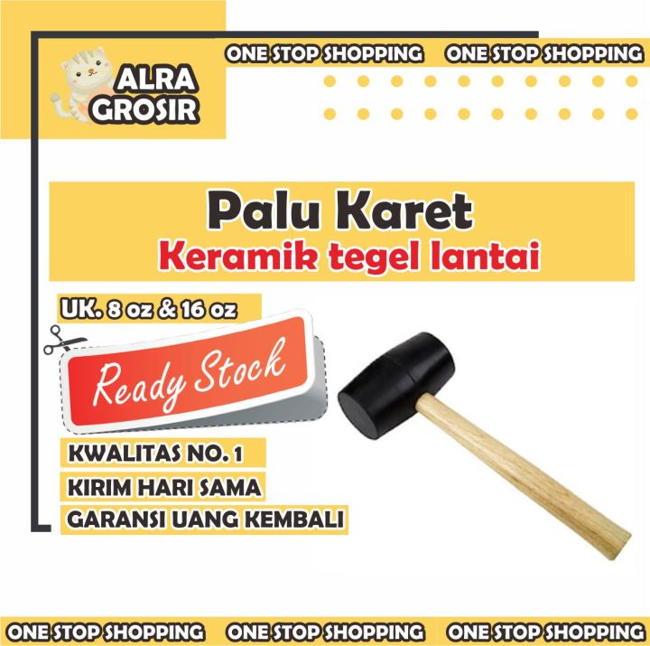 Palu Karet 8 oz 16 oz Palu Karet Keramik tegel lantai Rubber nylon ...