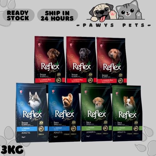 Reflex Plus Dog Food 3KG - (Dog Dry Food / Senior / Adult / Puppy ...