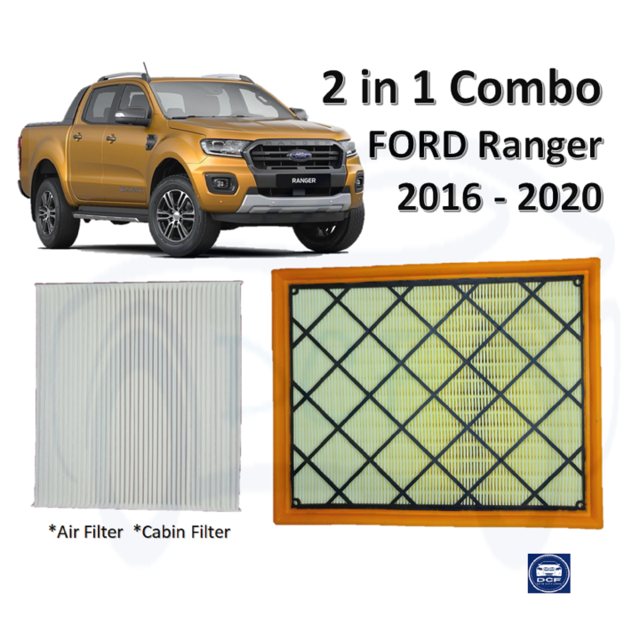 2 in 1 Combo : FORD Ranger (2016 - 2020) : Air filter and Cabin Filter ...