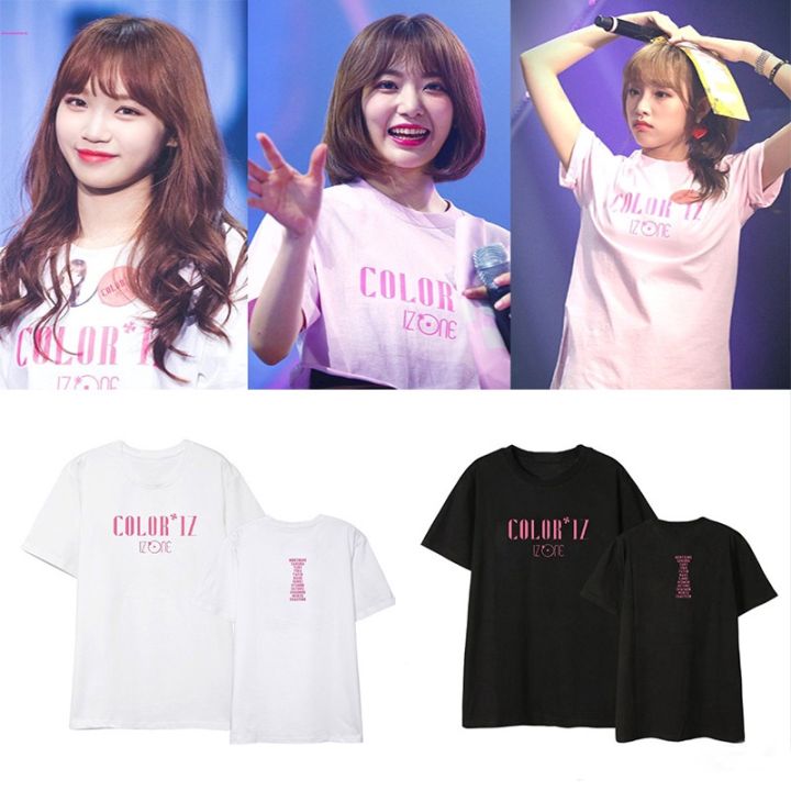 เสื้อยืดแขนสั้น izone Debut Album coloriz Concertเสื้อยืดอนิเมะ ...