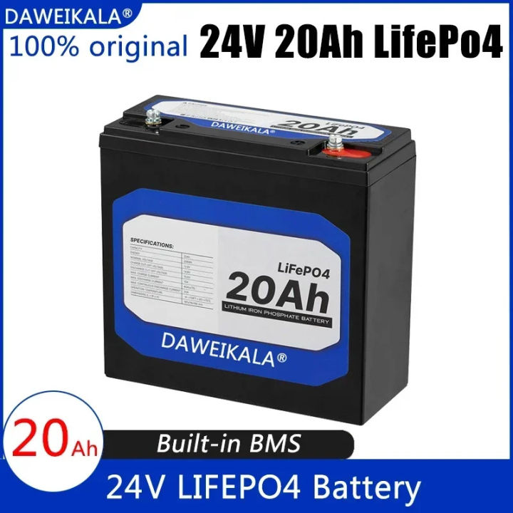 New brand 24V LiFePO4 20Ah Lithium Iron Phosphate Battery Built-in BMS ...