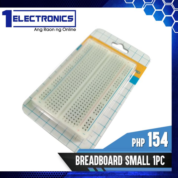 1Electronics 1pc Solderless Breadboard 400/800 Tie Points Circuit Bread Board for Electronic ...