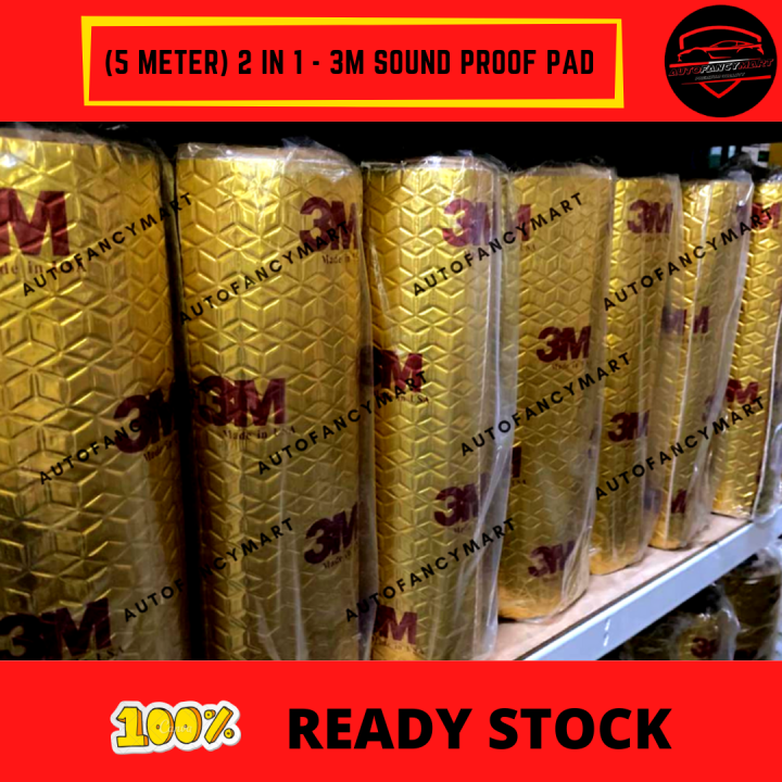 ( 5M ROLL ) 2 IN 1 - 3M SOUND PROOF (46CM x 5M)(ROLL) HEAT INSULATION ...