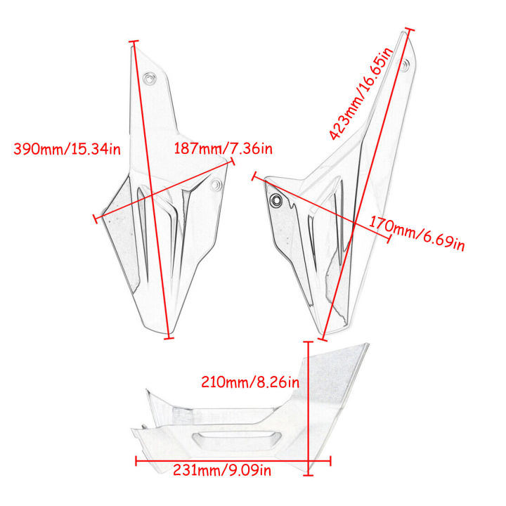 Motorcycle Engine Chassis Shroud Practical Smooth Dust Proof Engine ...