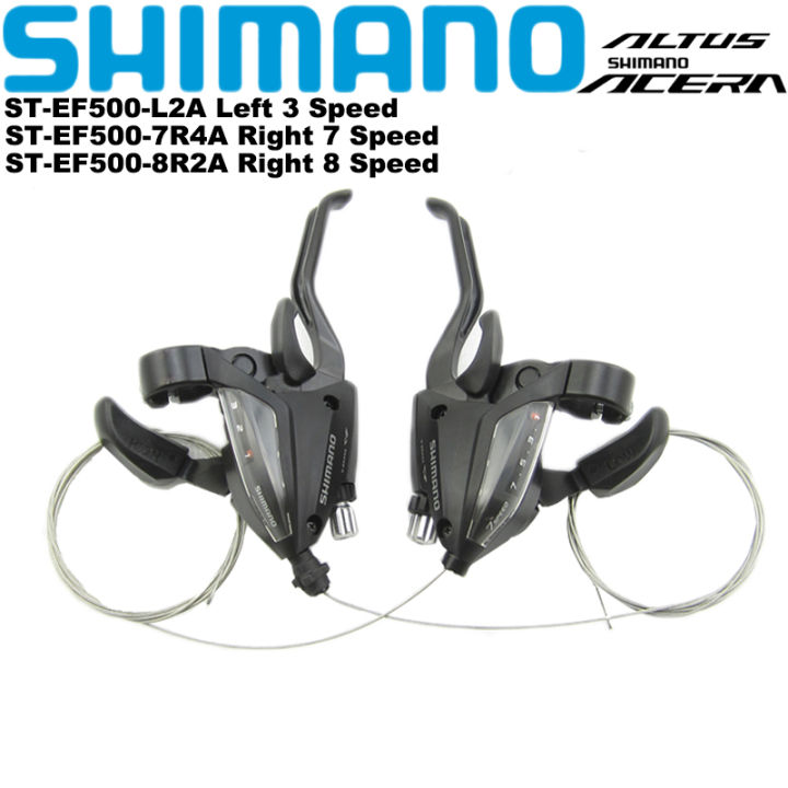 SHIMANO ST-EF500 Brake Lever ACERA 3x8 ALTUS 3x7 Speed EZ FIRE PLUS ...