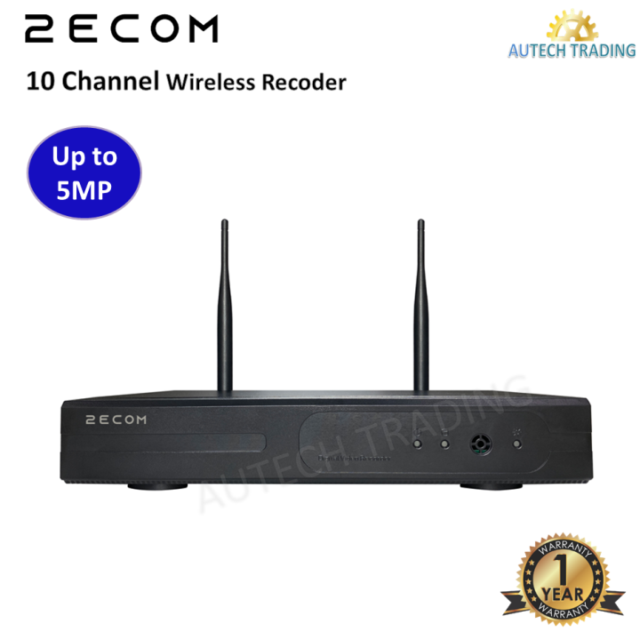 2ECOM 10 Channel Wireless Recorder Wifi NVR DVR 10 CCTV decoder NETWORK ...