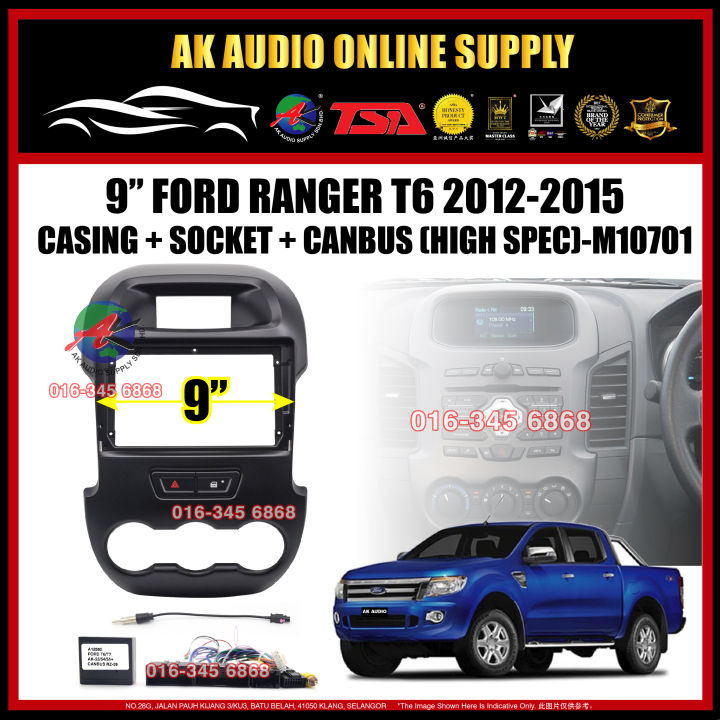 Ford Ranger T6 2012 - 2015 ( High Spec ) Android Player 9" inch Casing ...