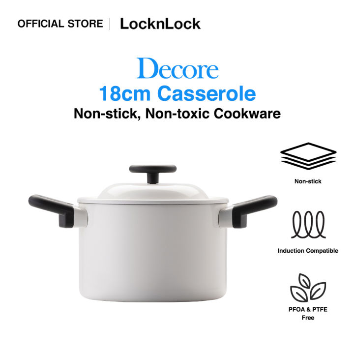 LocknLock Decore Ceramic-Coated Non-stick Stock Pots, Sauce Pots and ...