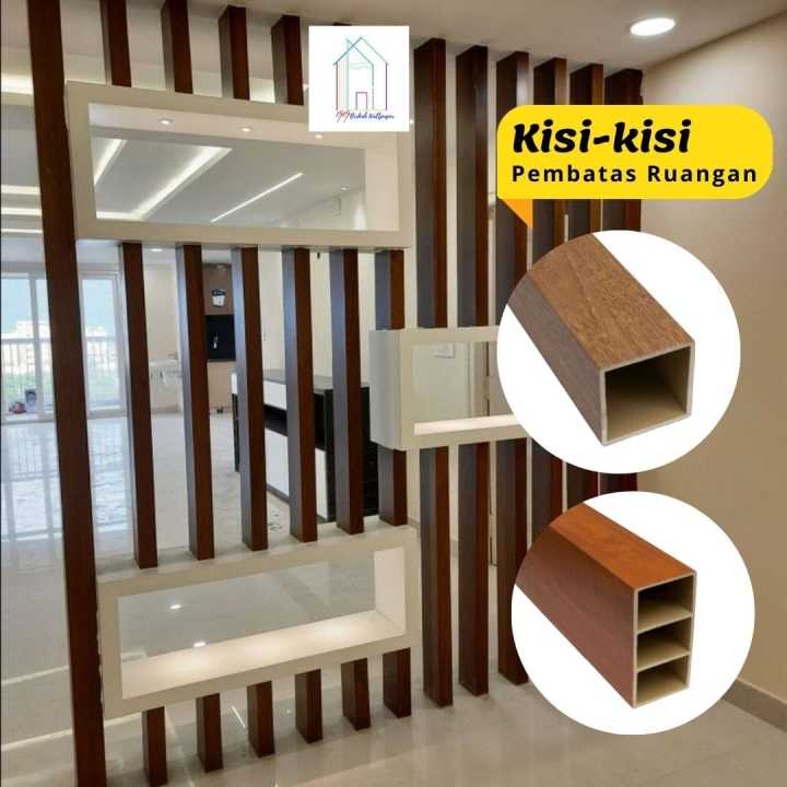 PANEL KISI KISI WPC PREMIUM PANJANG 2,9M PEMBATAS RUANGAN || SEKAT ...
