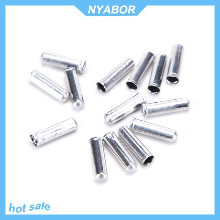 NYABOR 100pcs จักรยาน Shifter เบรคเกียร์ภายในเคล็ดลับปลาย caps CRIMP ...