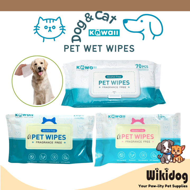 KAWAII Pet Wet Wipes Cat Dog Wet Wipes Eco Benefits Pet Wipe Cleaning ...