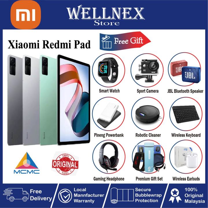 Redmi Pad (3+64GB l 4+128GB l 6+128GB) 1 Year Xiaomi Malaysia Warranty ...