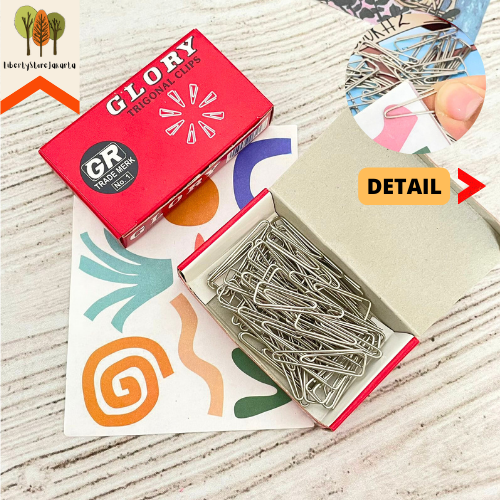 Paper Clip Trigonal Penjepit Kertas Glory 1 Box | Lazada Indonesia