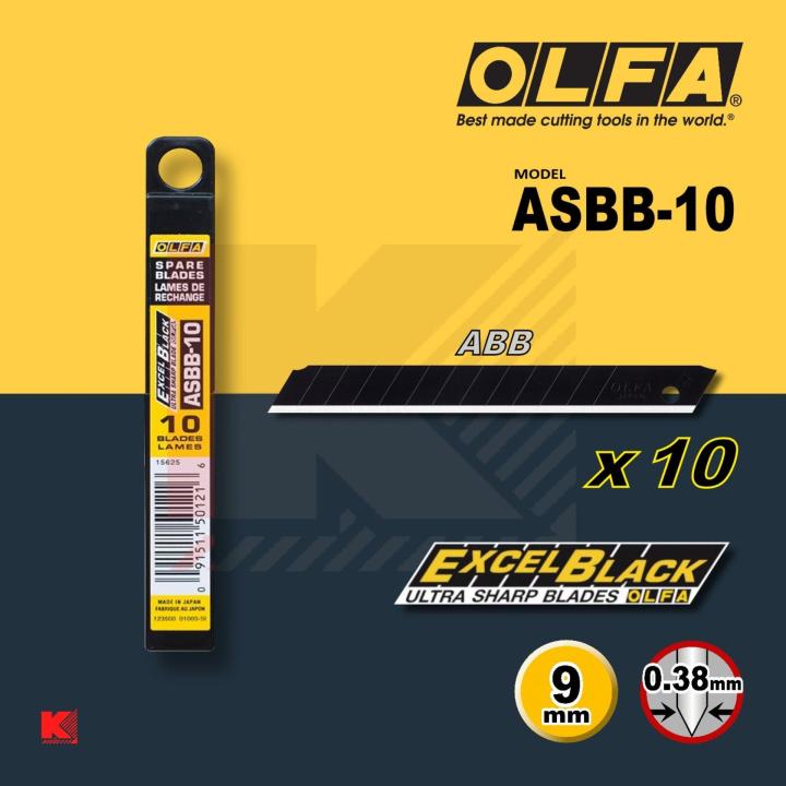 ใบคัตเตอร์ OLFA รุ่น ASBB-10 (ใบเล็กมาตราฐาน 80 มม. ปลายแหลม 45 องศา) | Lazada.co.th