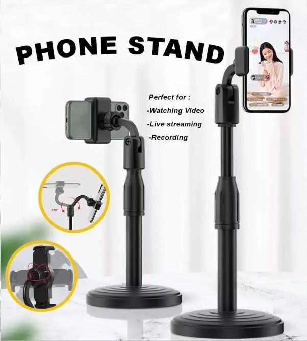 Desktop Phone Stand Portable Adjustable Mobile Phone Holder For Live ...