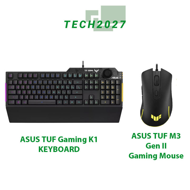 ASUS TUF Gaming K1 KEYBOARD and TUF Gaming M3 GEN II MOUSE, RGB ...