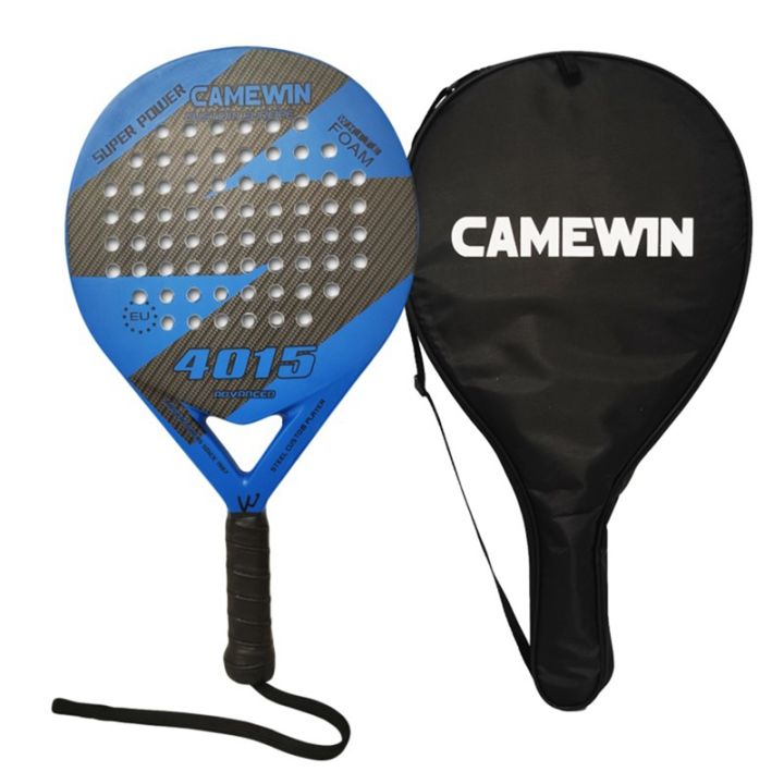 Camewin Padel Racket Beach Tennis Carbon Fiber and EVA Smooth Surface ...