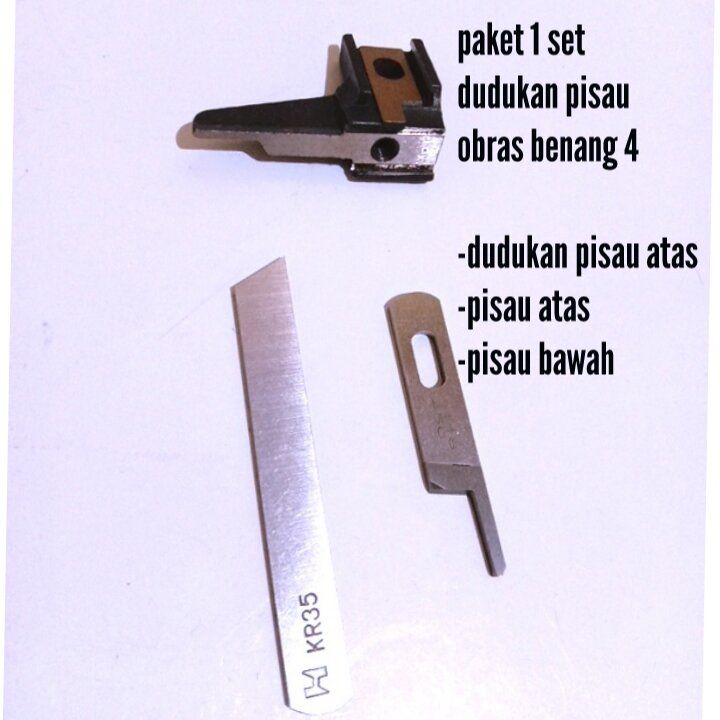 paket dudukan pisau mesin obras benang 4 satu set - alat alat mesin ...