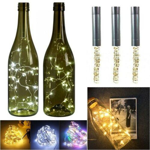 Wine Bottle Lights LED Cork Shape Copper Wire Colorful Fairy Mini ...