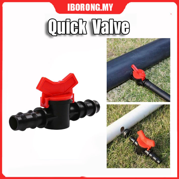 16mm Quick Valve Garden Hose Connector Hose Joiner On Off Water Flow ...