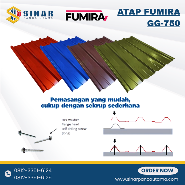 JUAL ATAP ZINCALUME FUMIRA GG-750 | Lazada Indonesia