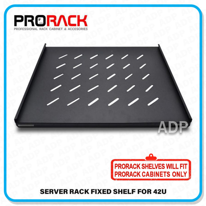 PRORACK Server Rack Fixed shelf for 42U (800mm Depth for Prorack ...