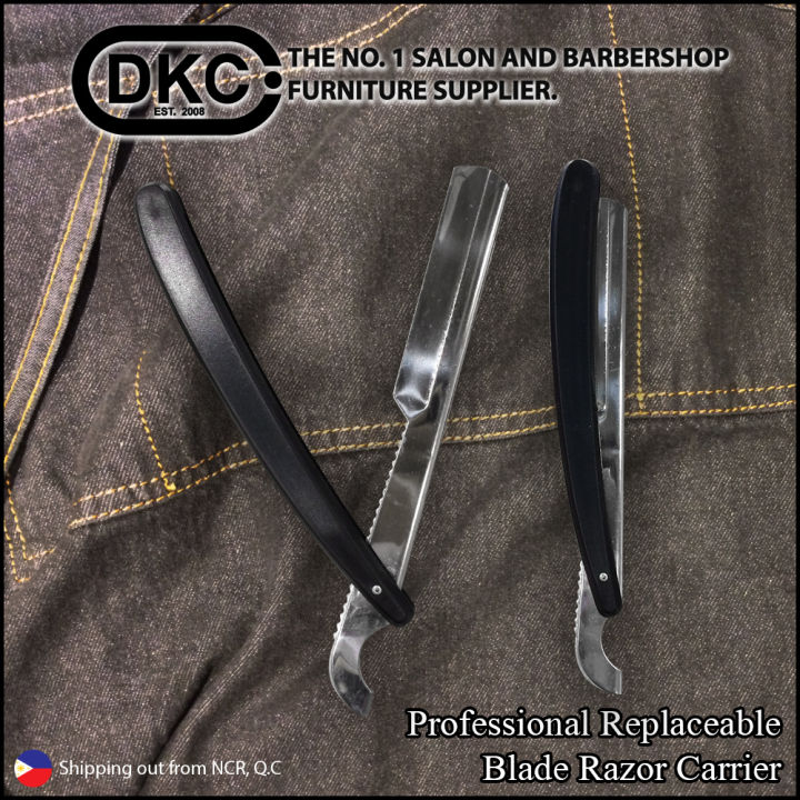 DKC Professional Replaceable Straight Blade Razor Carrier / Labaha ...