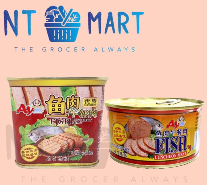 Ayi Fish Luncheon Meat (Superior 340g / Normal 360G) 阿姨优质鱼肉午餐肉 | Lazada