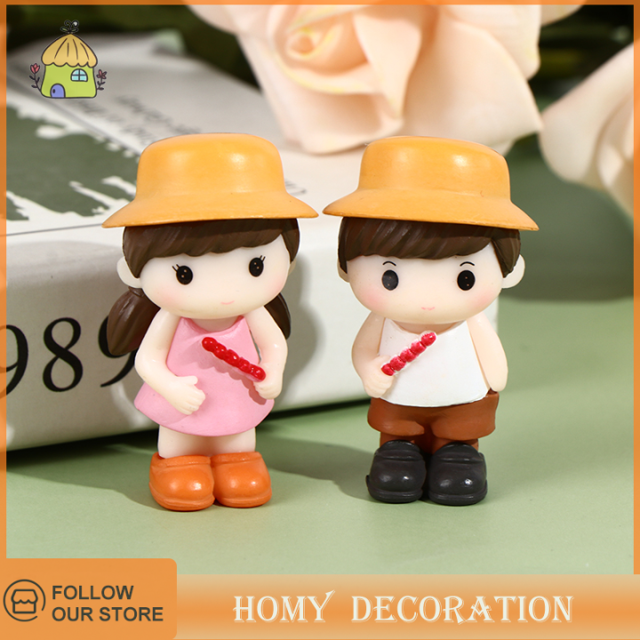 Shao คนรักคู่มินิตุ๊กตา DIY Terrarium figurines Fairy Garden Decor ...