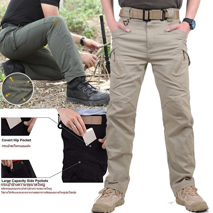 Men's Tactical Cargo Pants Classic Outdoor Hiking Trekking Pant Army ...